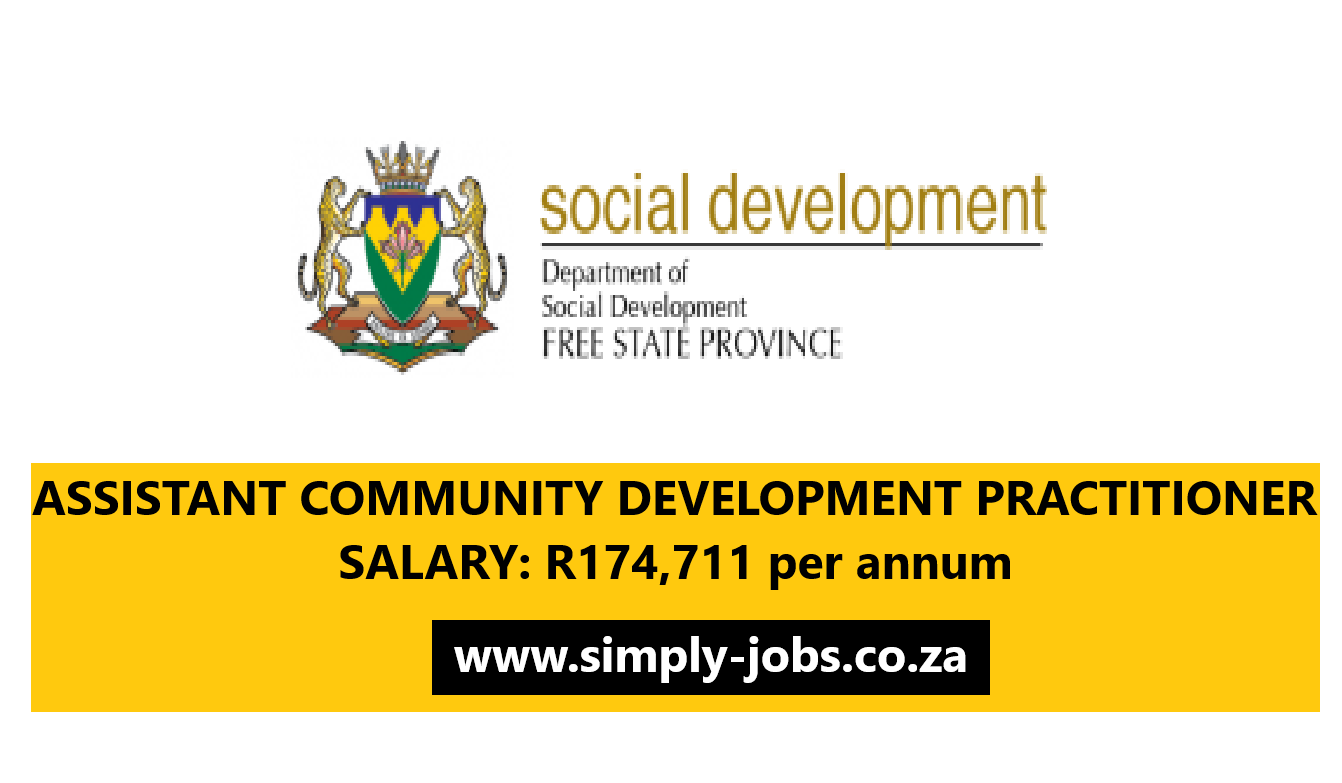 Assistant Community Development Practitioner Grade 1 – 65 Posts ...