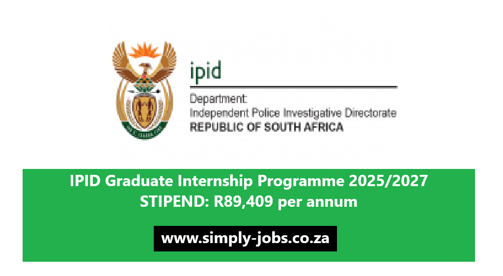 IPID Graduate Internship Programme 2025/2027: Apply Now for 24-Month In ...